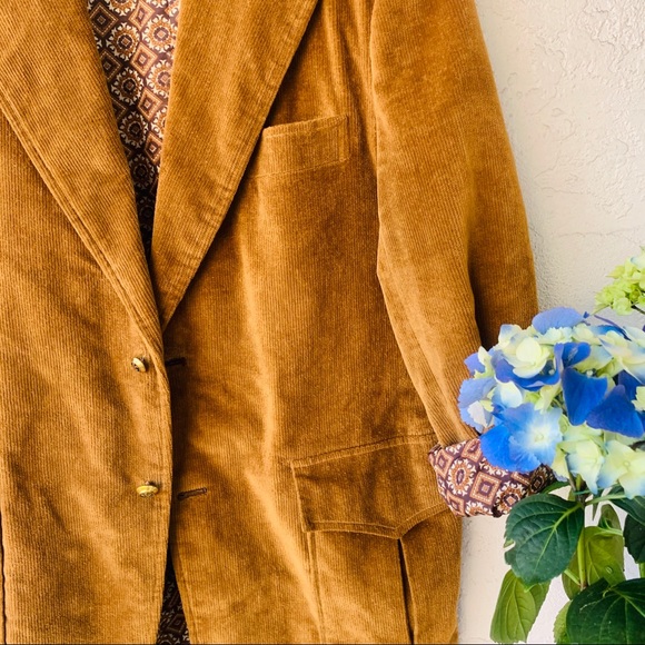 Vintage | Jackets & Coats | Vtg 7s Vsco Tan Brown Corduroy Oversized ...